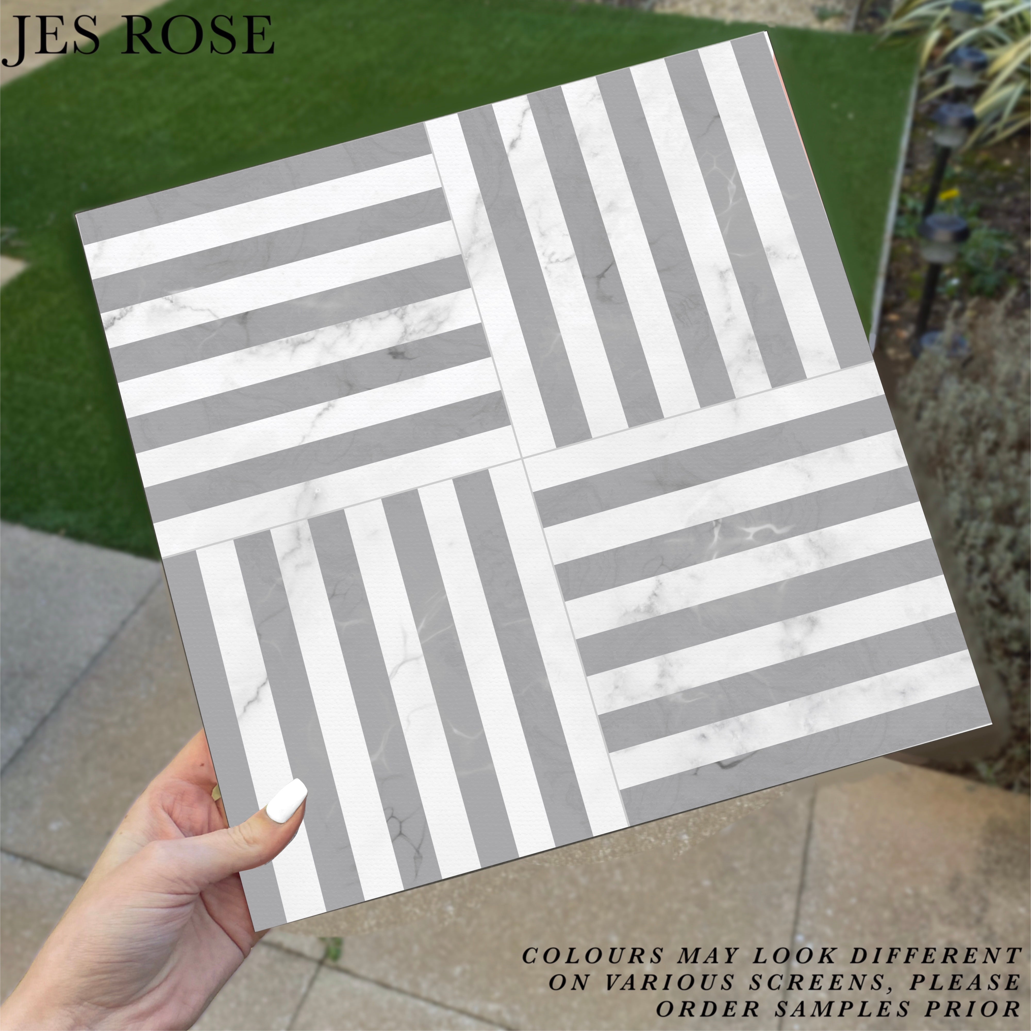 Classic Stripes Marble Premium Peel & Stick Tiles – Jes Rose