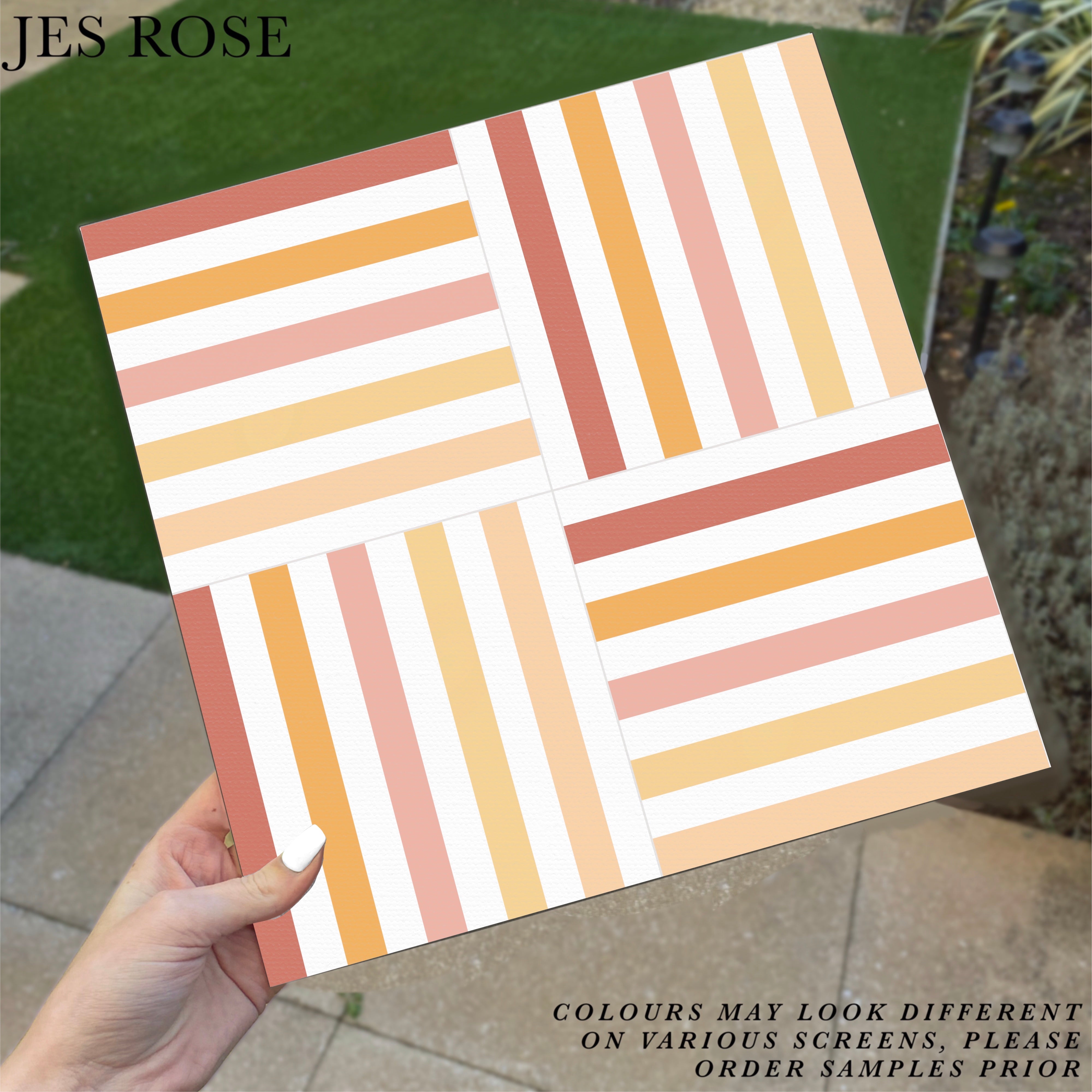 Classic Stripes Retro Premium Peel & Stick Tiles – Jes Rose