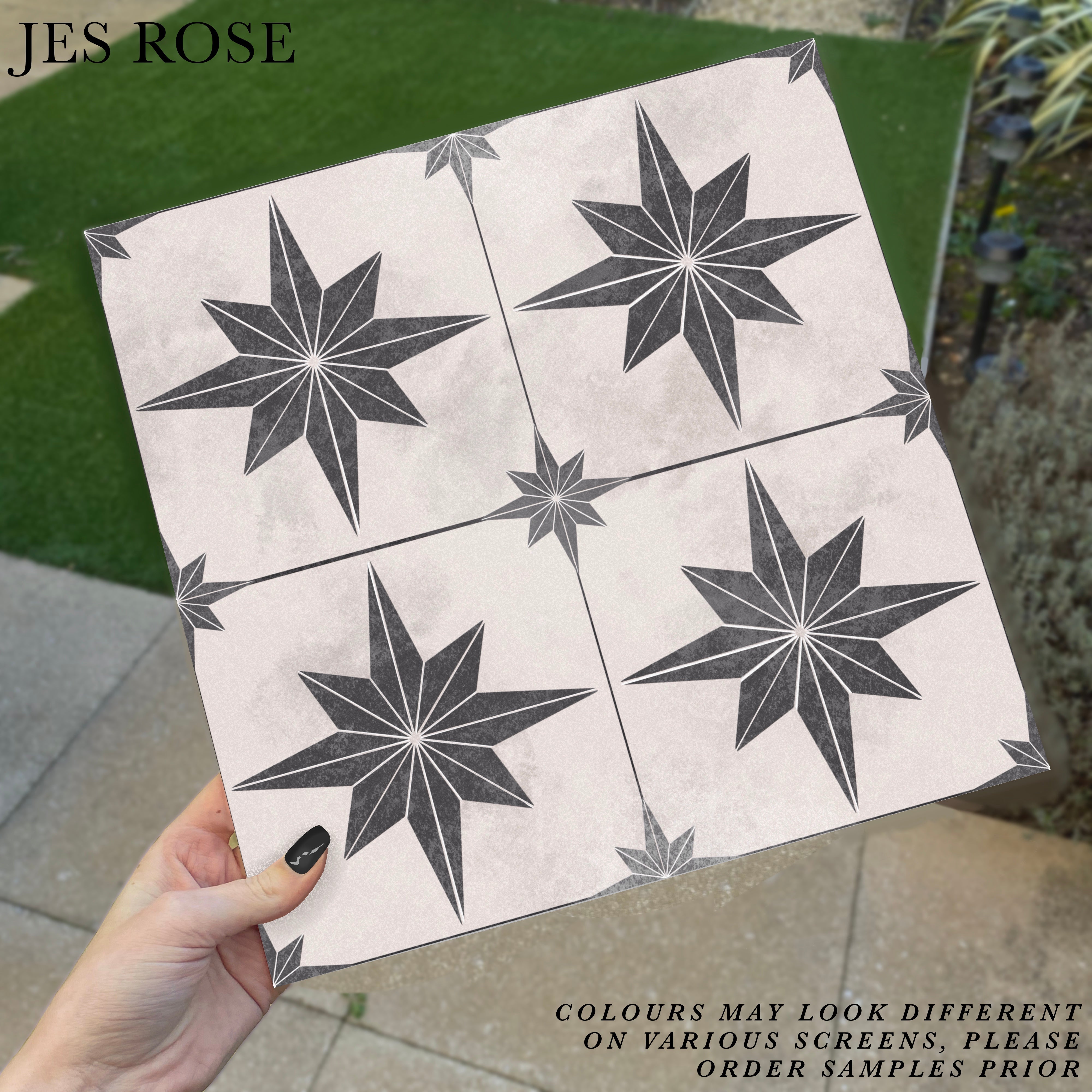 Rustic Star Stencil Papertrey Ink Stitched Primitive Star Die: