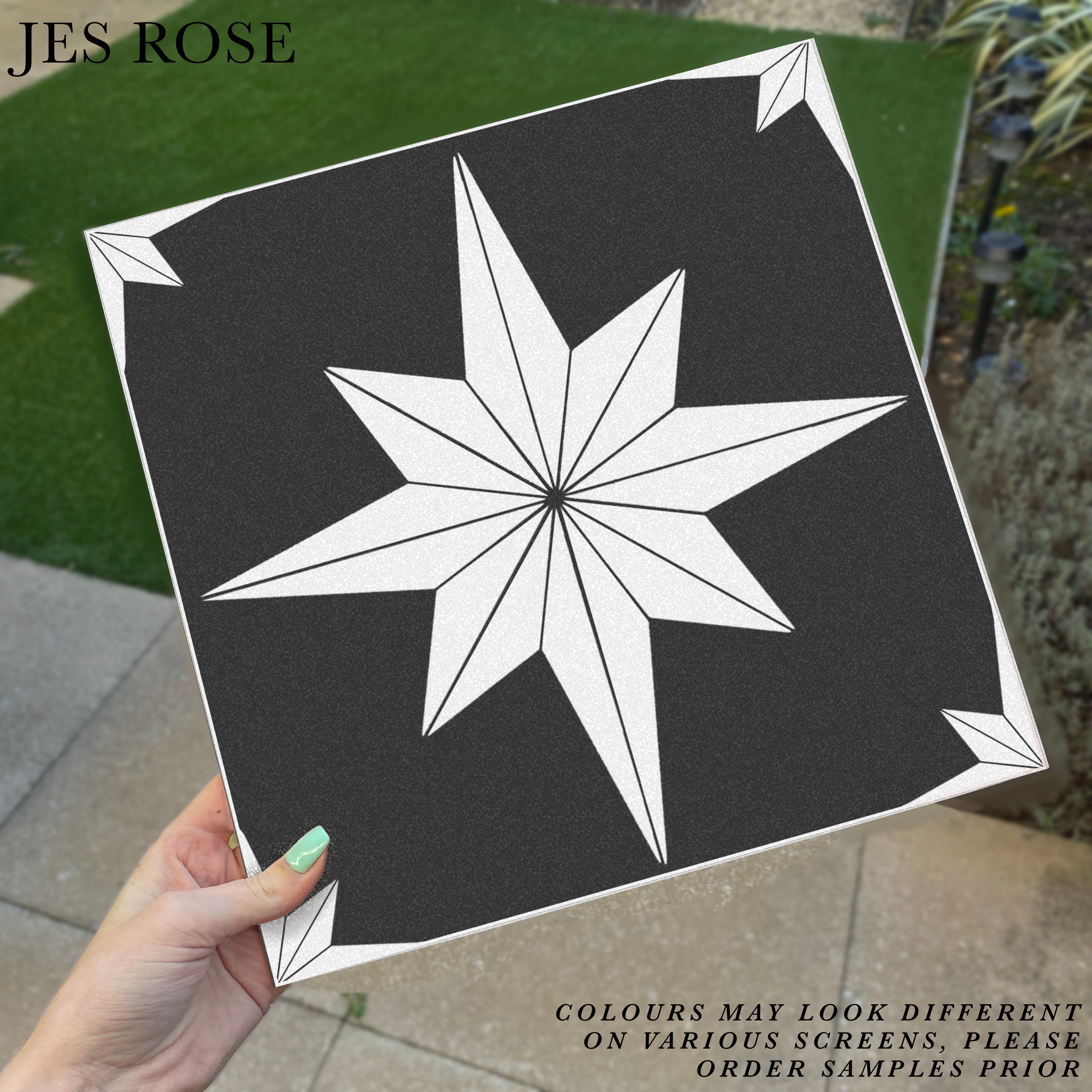 Astral Star White (Large) Premium Peel & Stick Tiles – Jes Rose