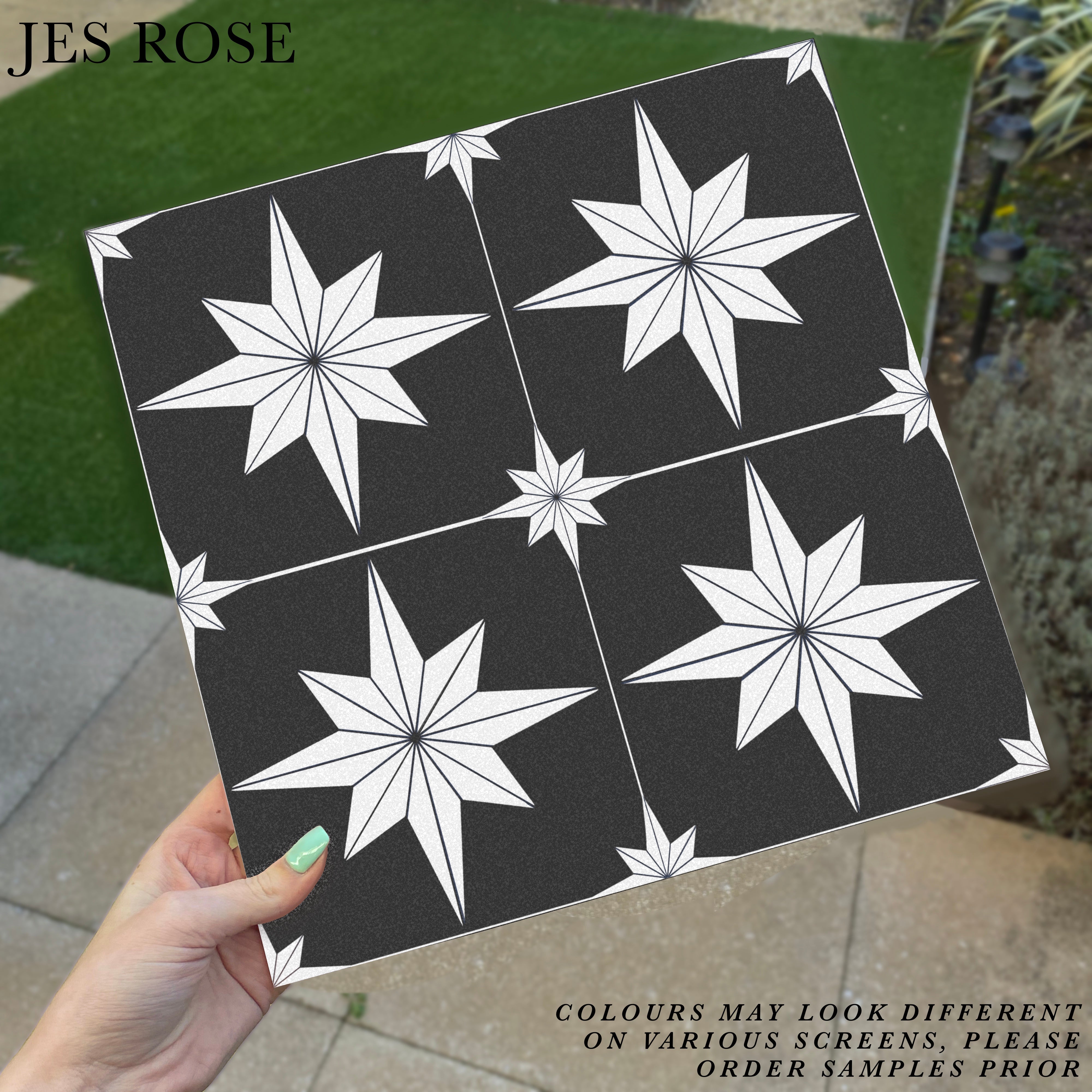 Astral Star White (Small) Premium Peel & Stick Tiles – Jes Rose