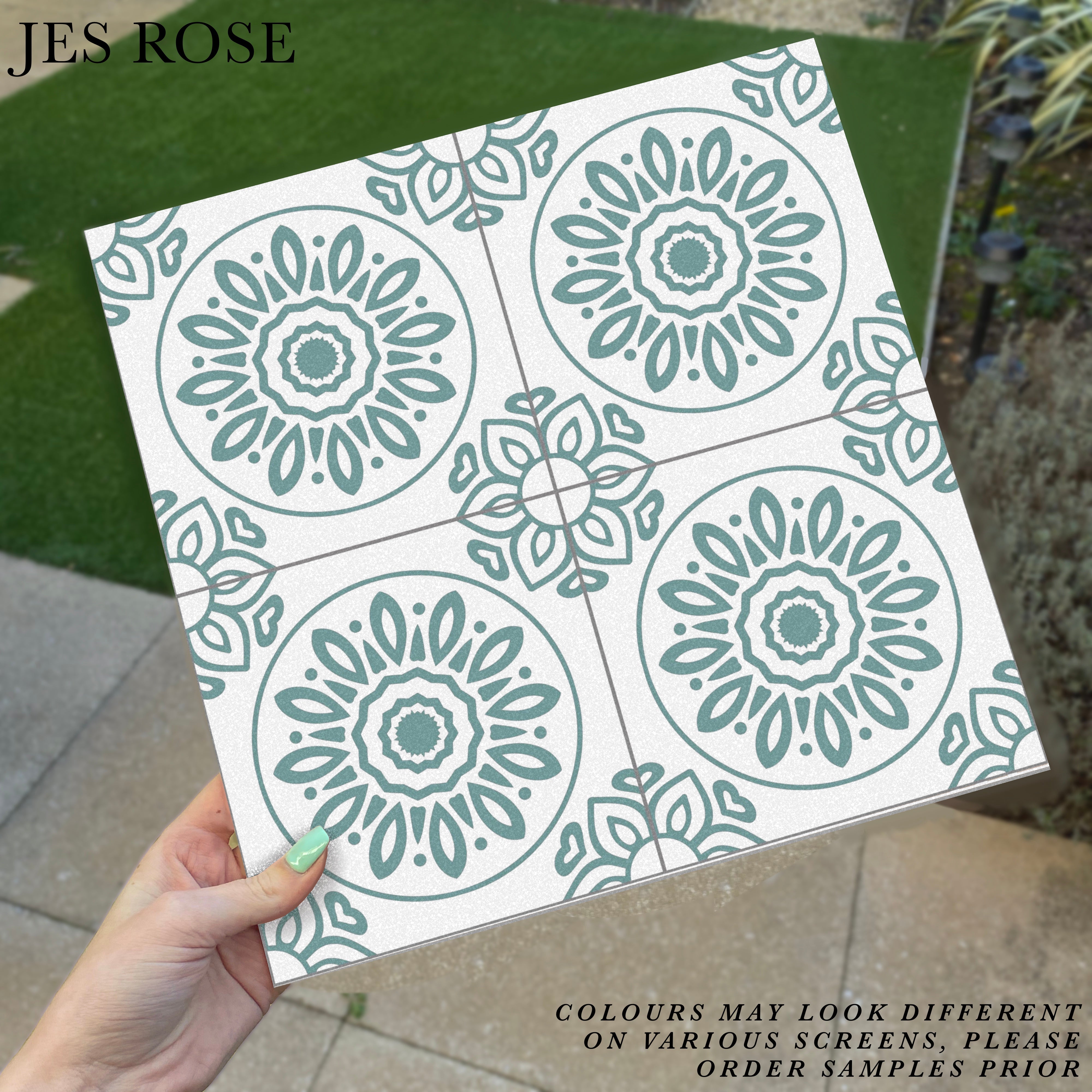French Teal (Small) Premium Peel & Stick Tiles – Jes Rose