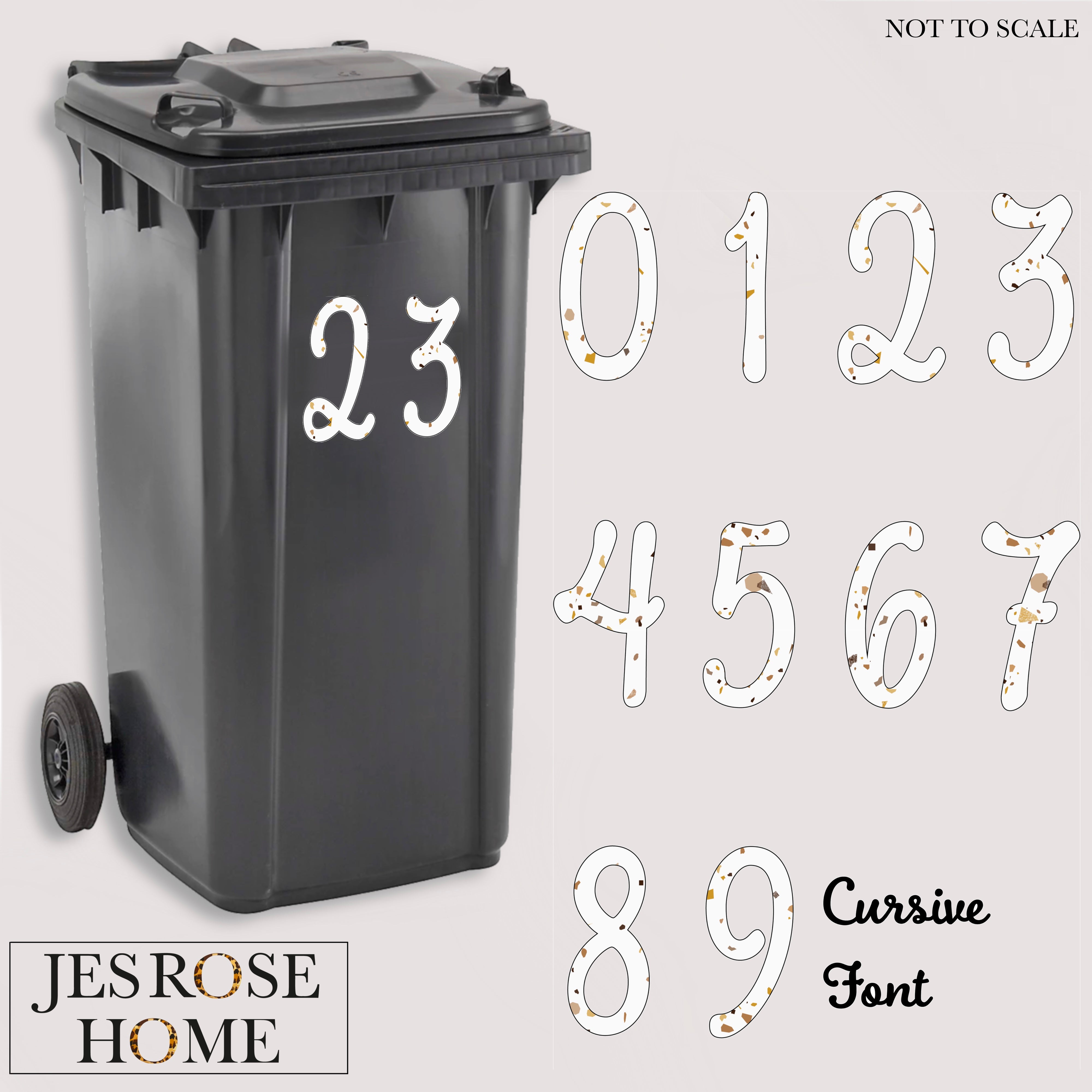 Terrazzo Gold Number Decal – Jes Rose